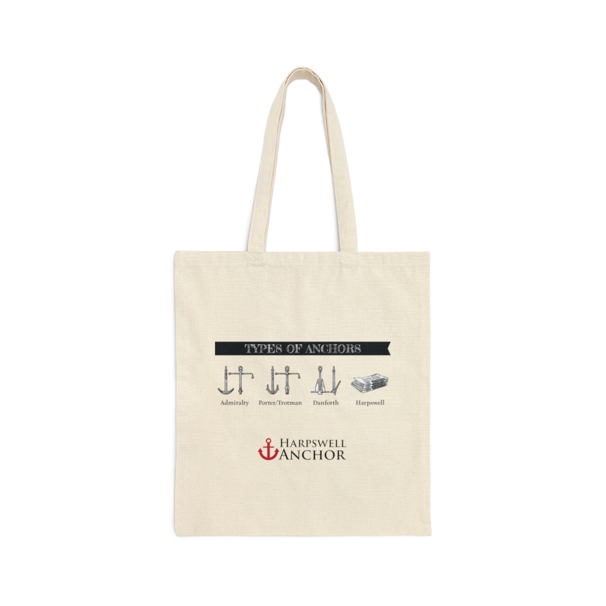 "Types of Anchors" Tote Bag - The Harpswell Anchor