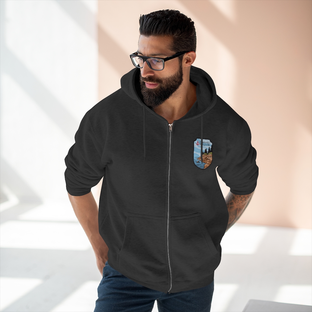 "Types of Anchors" Zip Hoodie - The Harpswell Anchor