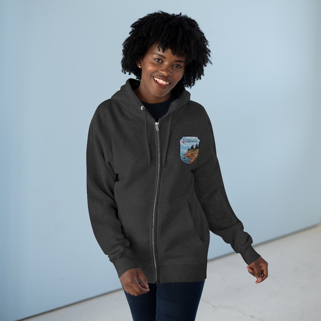 "Types of Anchors" Zip Hoodie - The Harpswell Anchor